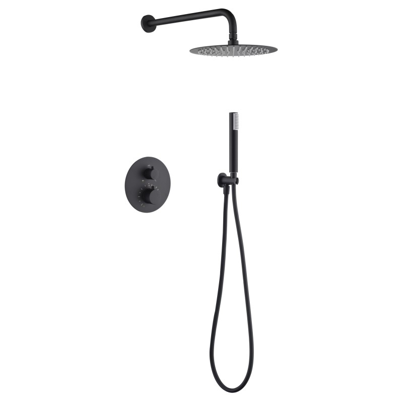 MONZA BUILT-IN SHOWER KIT WITH THERMOSTATIC DIVERTER WITH SHOWERHEAD ...