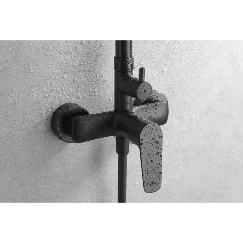 BELGICA MECHANICAL SHOWER COLUMN BLACK MATT FINISH