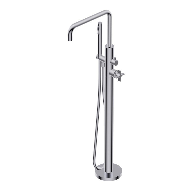 DIAMETRO35 CROSS FREESTANDING BATHTUB COLUMN CHROME