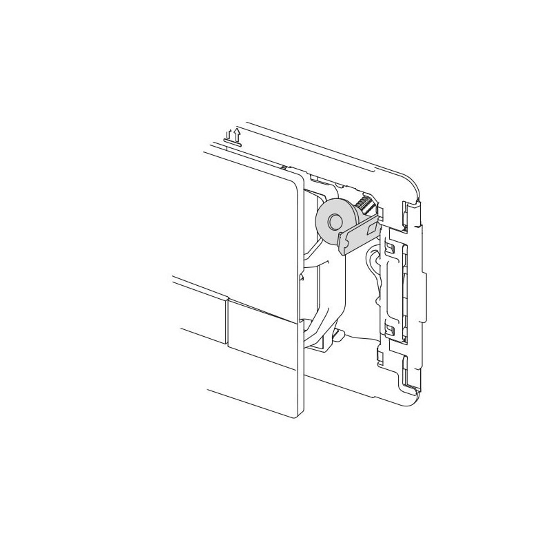 OLI NARROW BLACK MECHANICAL OPERATION PLATE SOFT-TOUCH - Fixer...