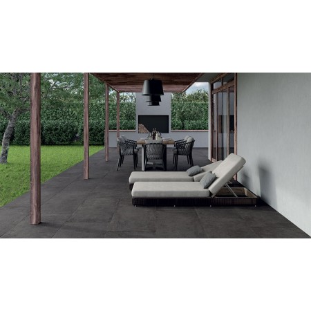 CASTELVETRO CERAMICHE Konkrete_outfit Nero 100x100 20mm - FISSORE V...