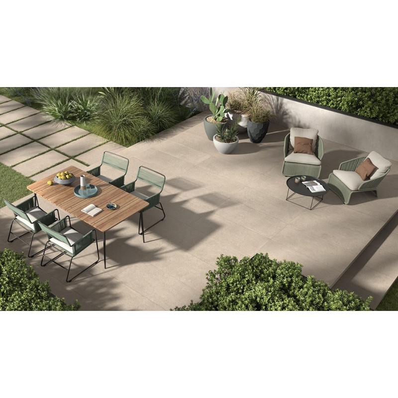 CASTELVETRO CERAMICHE Konkrete_outfit Beige 60x60 20mm - FISSORE Ve...