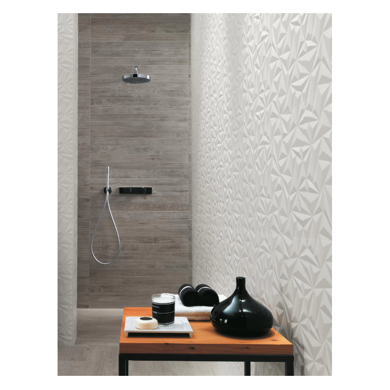 ATLAS CONCORDE 3d wall Angle White Matt 40x80 Matt - FISSORE Sale...